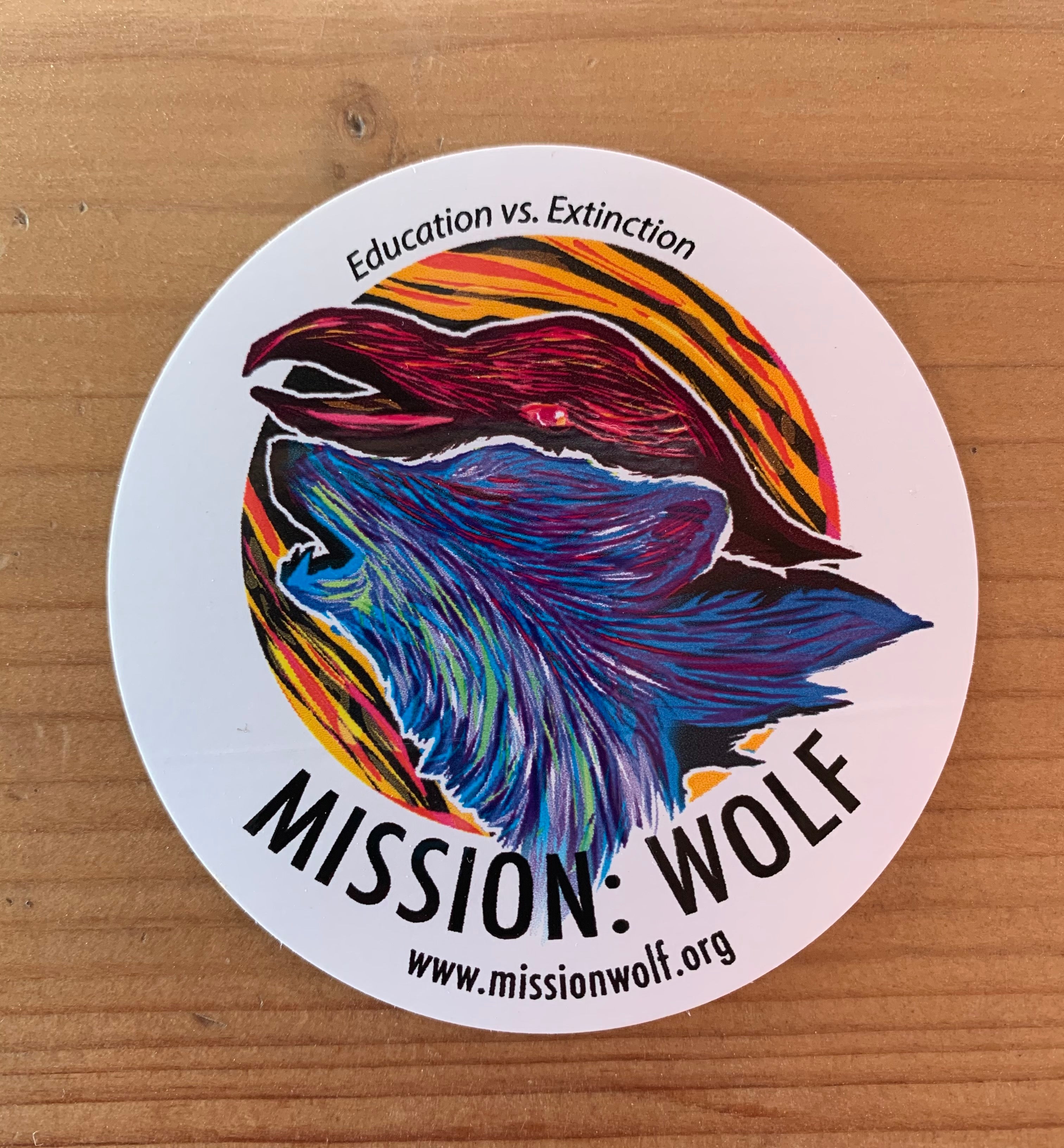 Color M:W Logo Sticker – Mission: Wolf Store